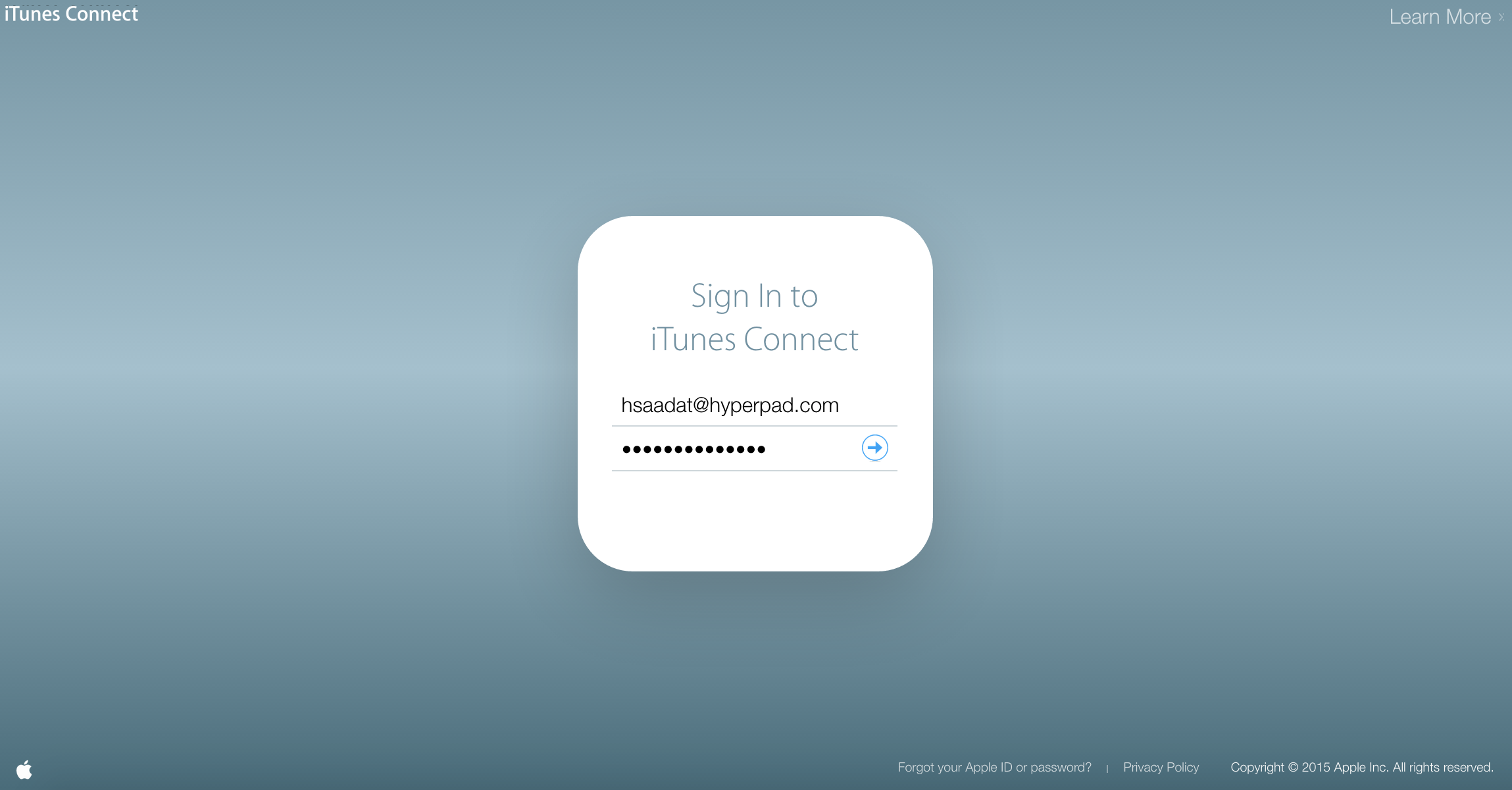 Create a new App on iTunes Connect – hyperPad